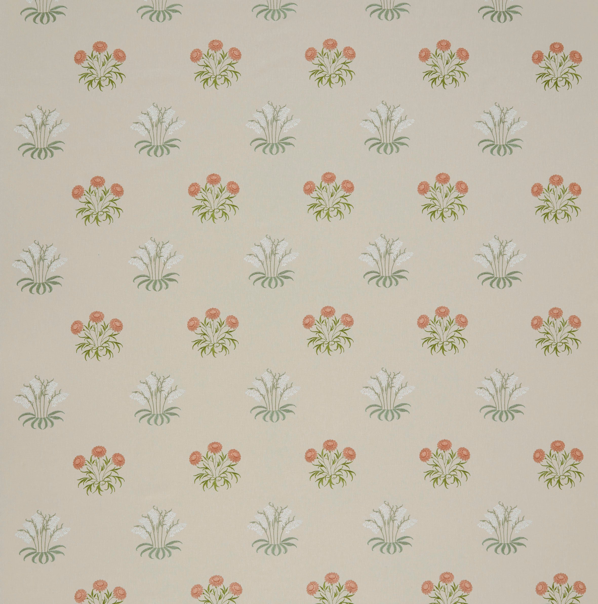 William Morris at Home Fabric Lilyflower Embroidery Nettle – Casa-fabrics